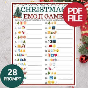 Christmas Emoji Games | Christmas Emoji Pictionary Game | Fun Christmas ...