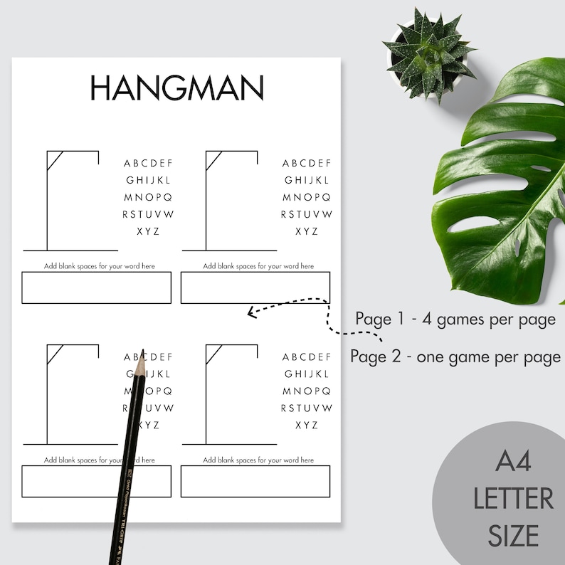 Pen and Paper Printable Games Travel Games Dry Erase Travel Games Tic ...