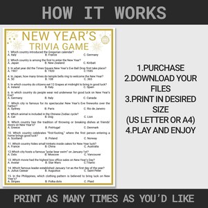 New Years Trivia Game | New Year's Eve Trivia Game | New Years Eve ...