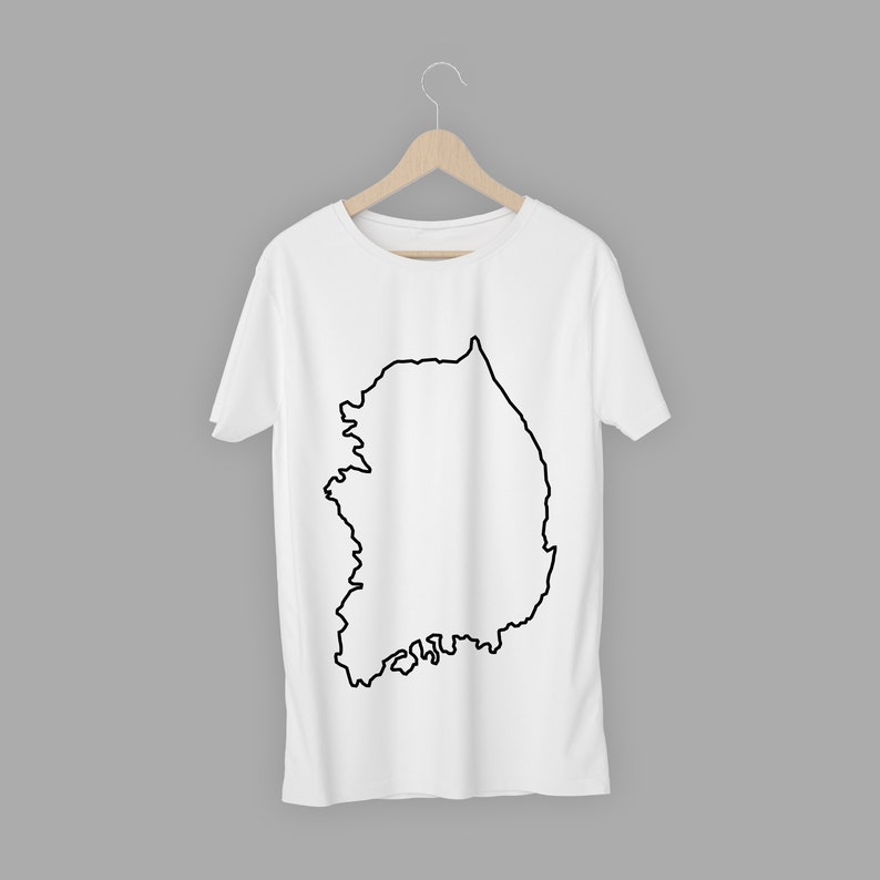 South Korea SVG South Korea Cut Files South Korea Outline SVG South ...