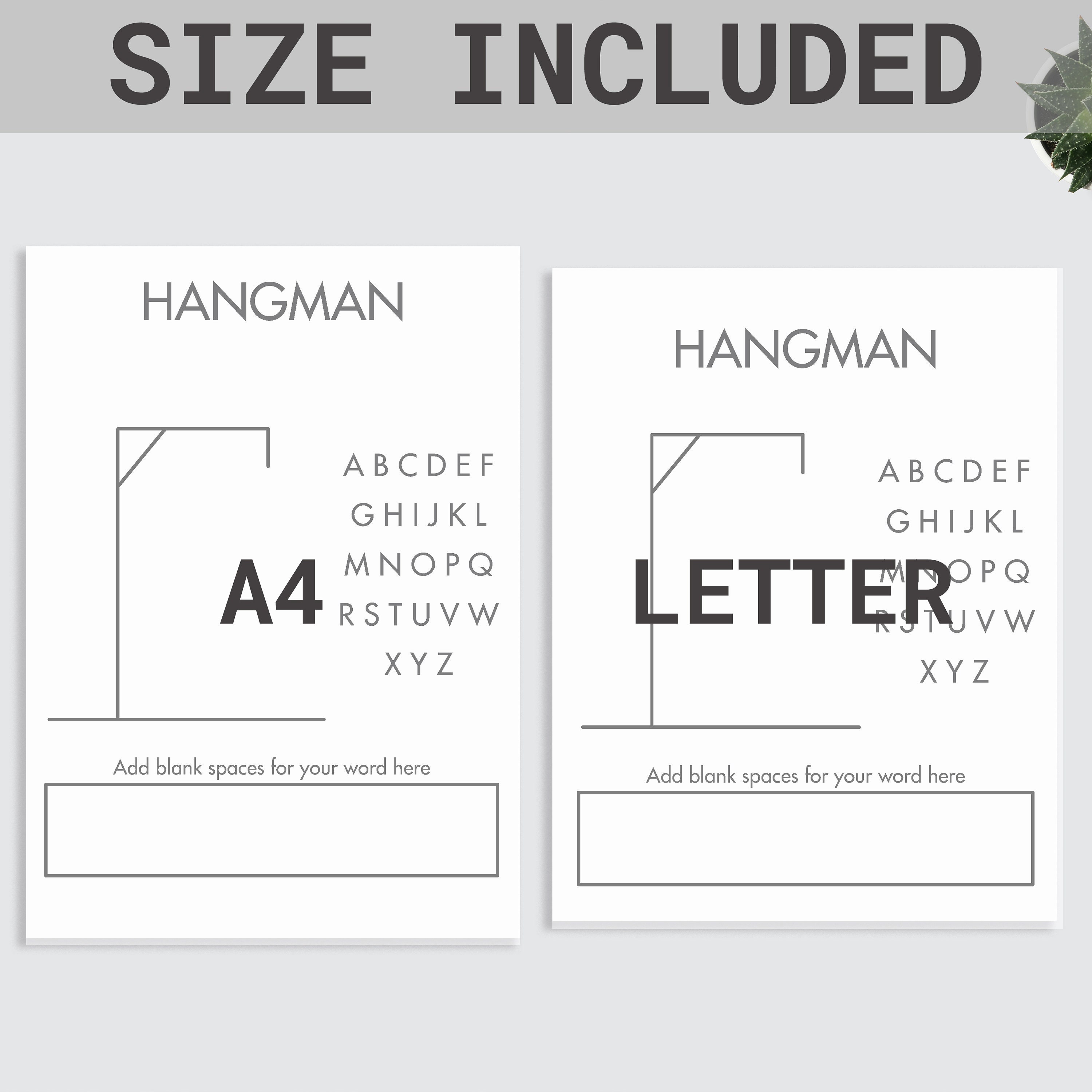 Hangman Printable Game | Hangman Page | Guess the Word | Road Trip ...