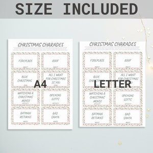 Christmas Party Games | Christmas Charades | Christmas Printable Game ...