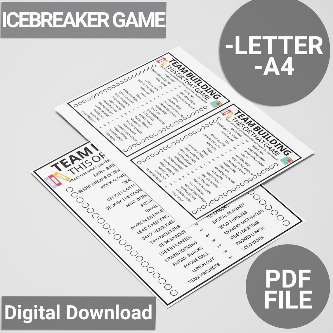 Office Would You Rather Game | Coworker This or That Game | Team ...