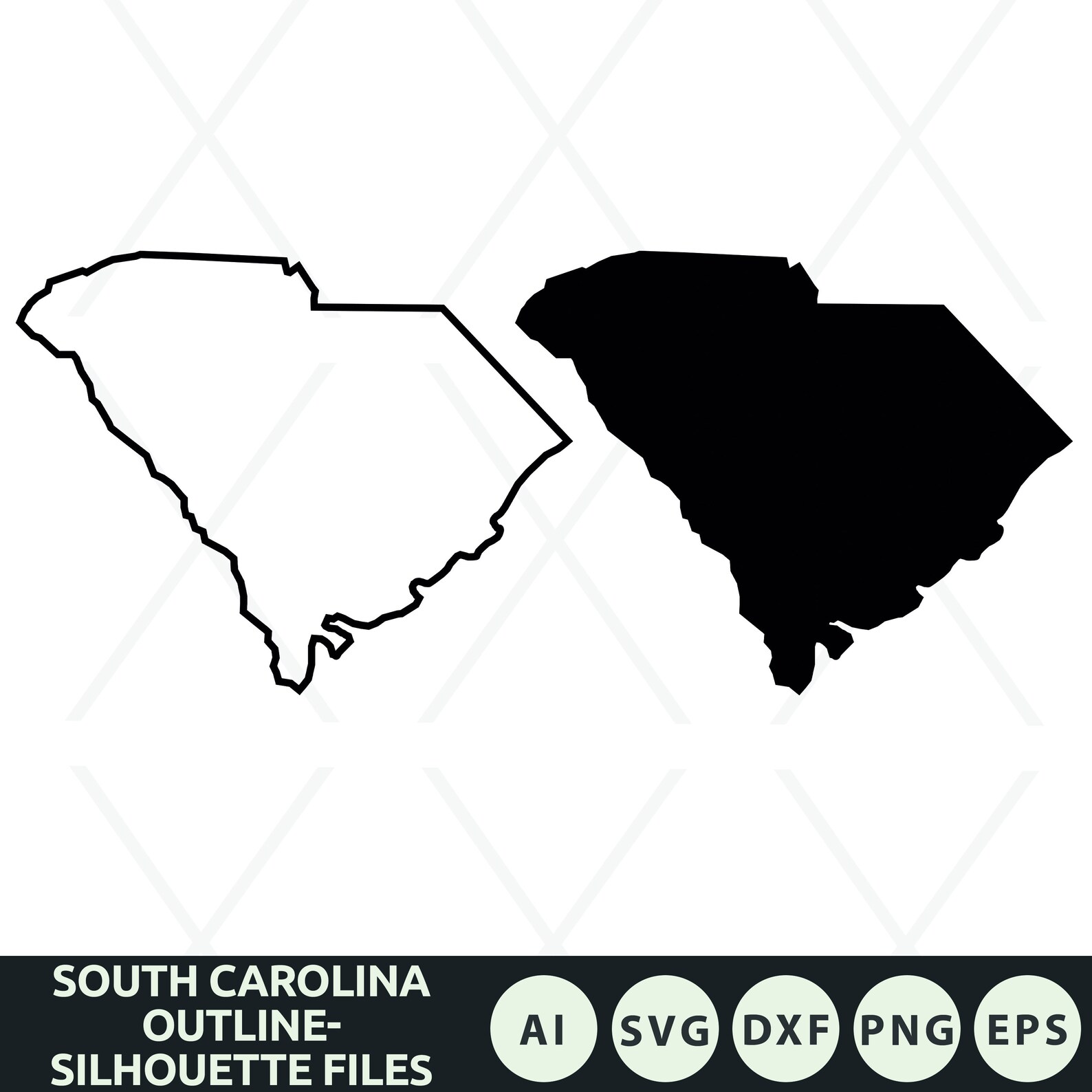 South Carolina Outline SVG Files South Carolina Silhouette SVG Files ...
