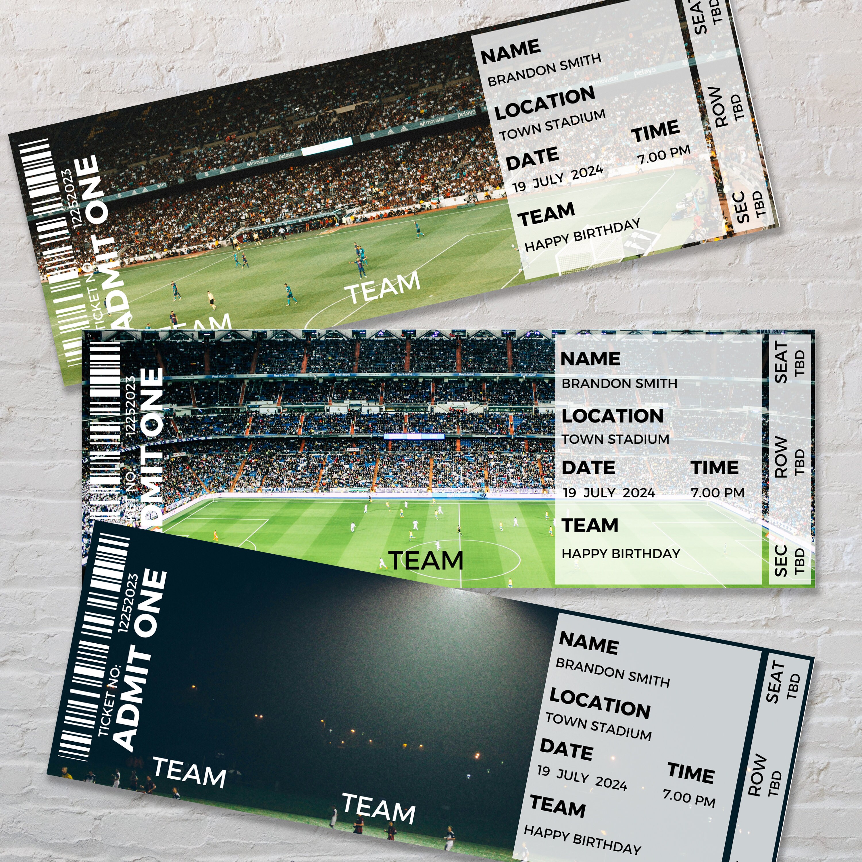 Football Ticket Gift | Football Tickets | Football Birthday Ticket ...