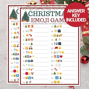 Christmas Emoji Games | Christmas Emoji Pictionary Game | Fun Christmas ...