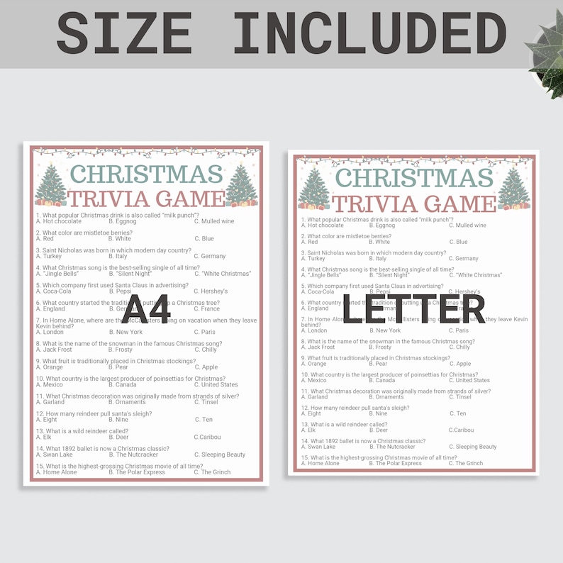 Christmas Trivia Game | Christmas Trivia Quiz Game | Holiday Trivia ...