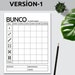 Bunco Scoresheet | Bunco Printable Scorecards | Minimalist Bunco ...