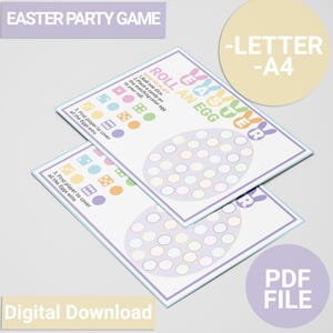 Roll an Easter Egg Game | Printable Easter Roll a Dice Game | Classroom ...