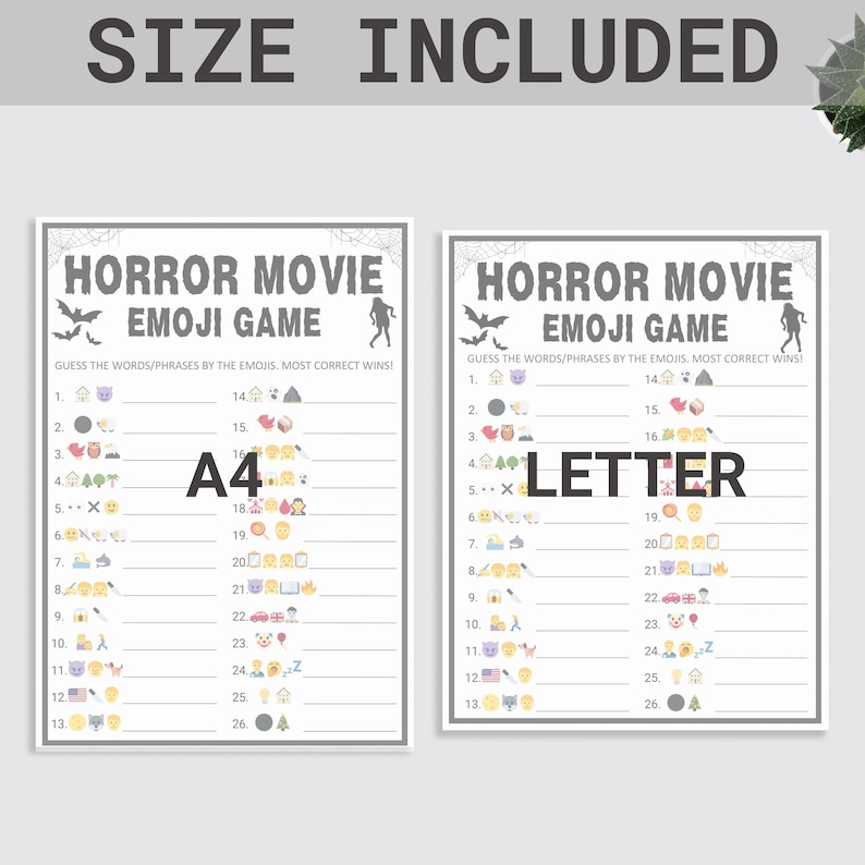 Horror Movies Emoji Pictionary | Scary Movie Emoji Game | Horror Movie ...
