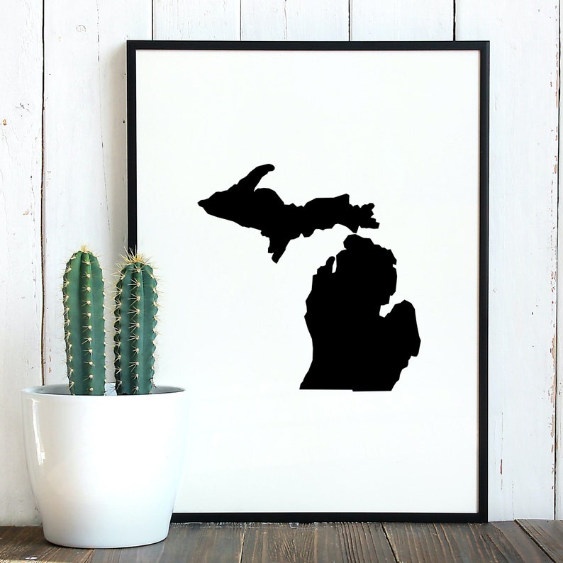 Michigan Outline SVG Files Michigan Silhouette SVG Files Michigan Cut ...