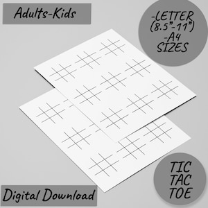 Printable Tic Tac Toe Game | Tic Tac Toe Game Sheet | Game Activity ...