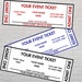 Editable Event Ticket | Party Invitation Ticket | Printable Event ...