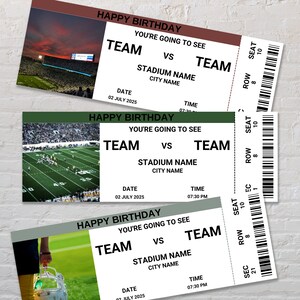 Football Ticket Gift | Football Tickets | Football Birthday Ticket ...