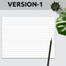 Printable Lined Paper | Printable Note Paper | Digital Lined Paper ...