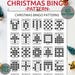 Christmas Bingo Patterns | Printable Christmas Bingo Party Game | 50 ...