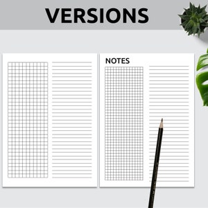Printable Notes Page | Notes Template | Note Taking | Writing Paper ...