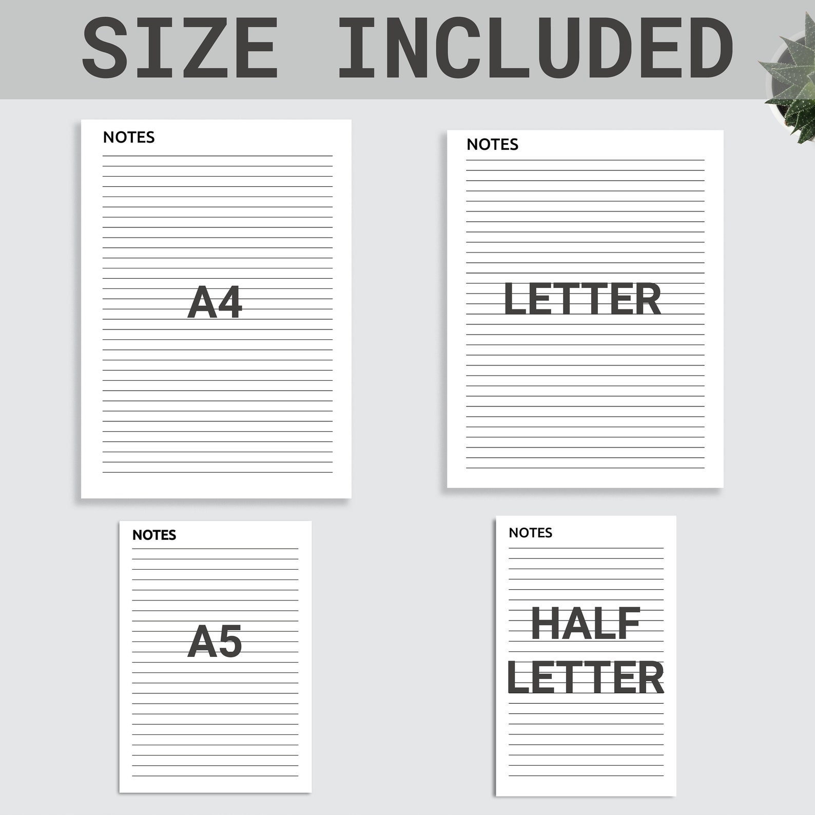 Printable Notes Page | Notes Template | Note Taking | Writing Paper ...