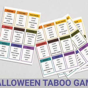 Halloween Taboo Game | Halloween Party Games | Halloween 5-second Game ...