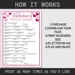 Valentine's Day Trivia Game | Printable Valentine's Day Games ...