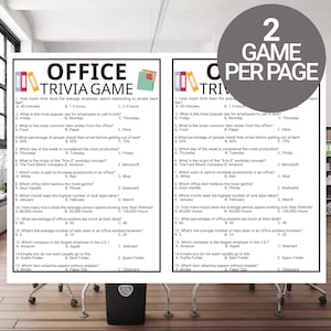 Office Trivia Game | Office Trivia Team Building Game | Office Party ...