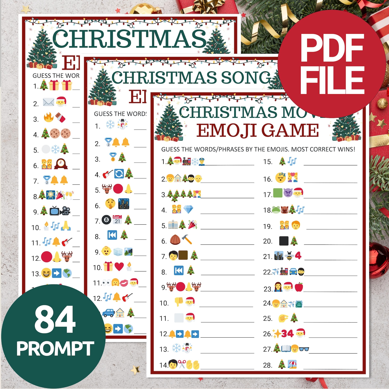 Christmas Emoji Games | Christmas Emoji Songs and Movies | Fun ...