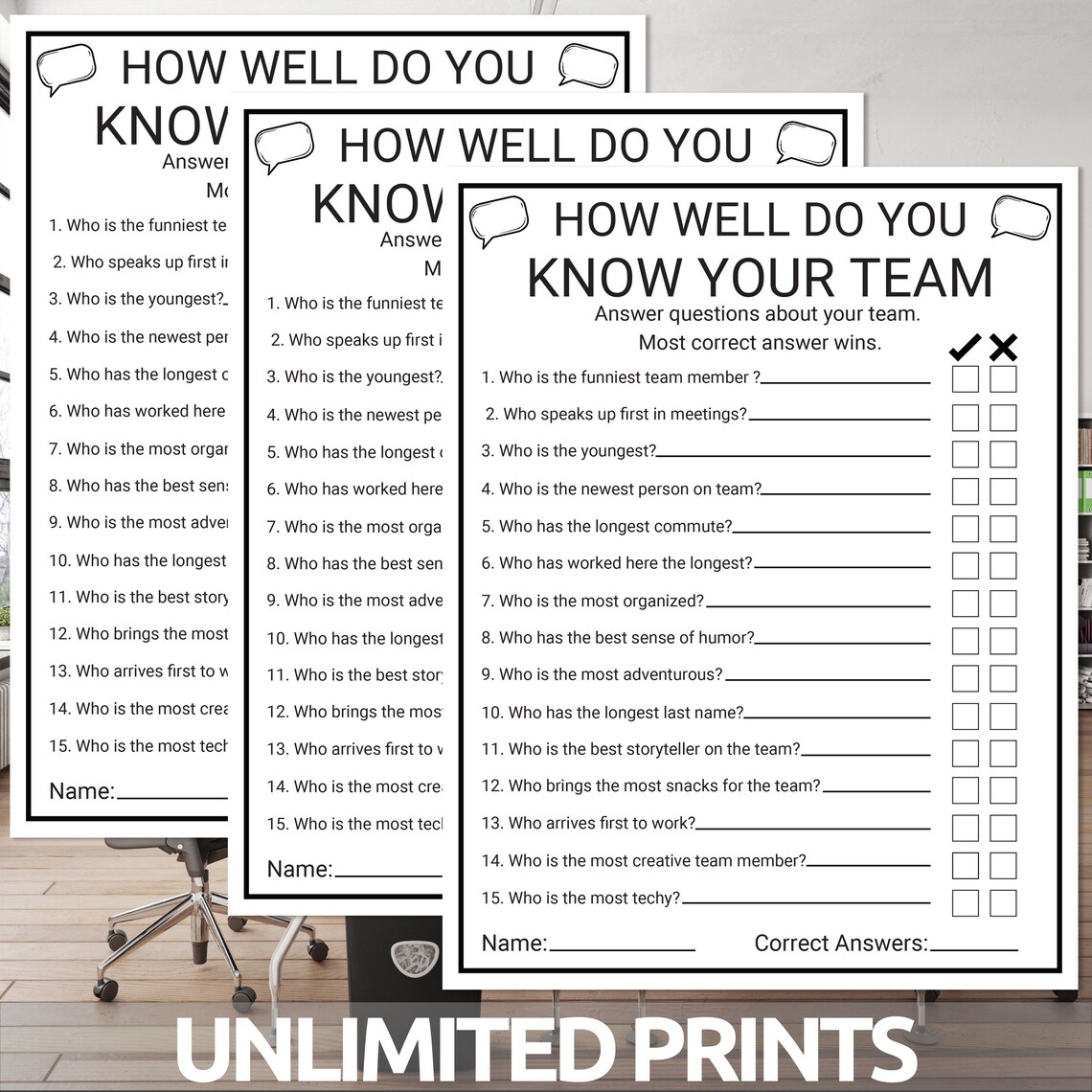 Office Trivia Team Building Games | Team Building Games | Coworker ...