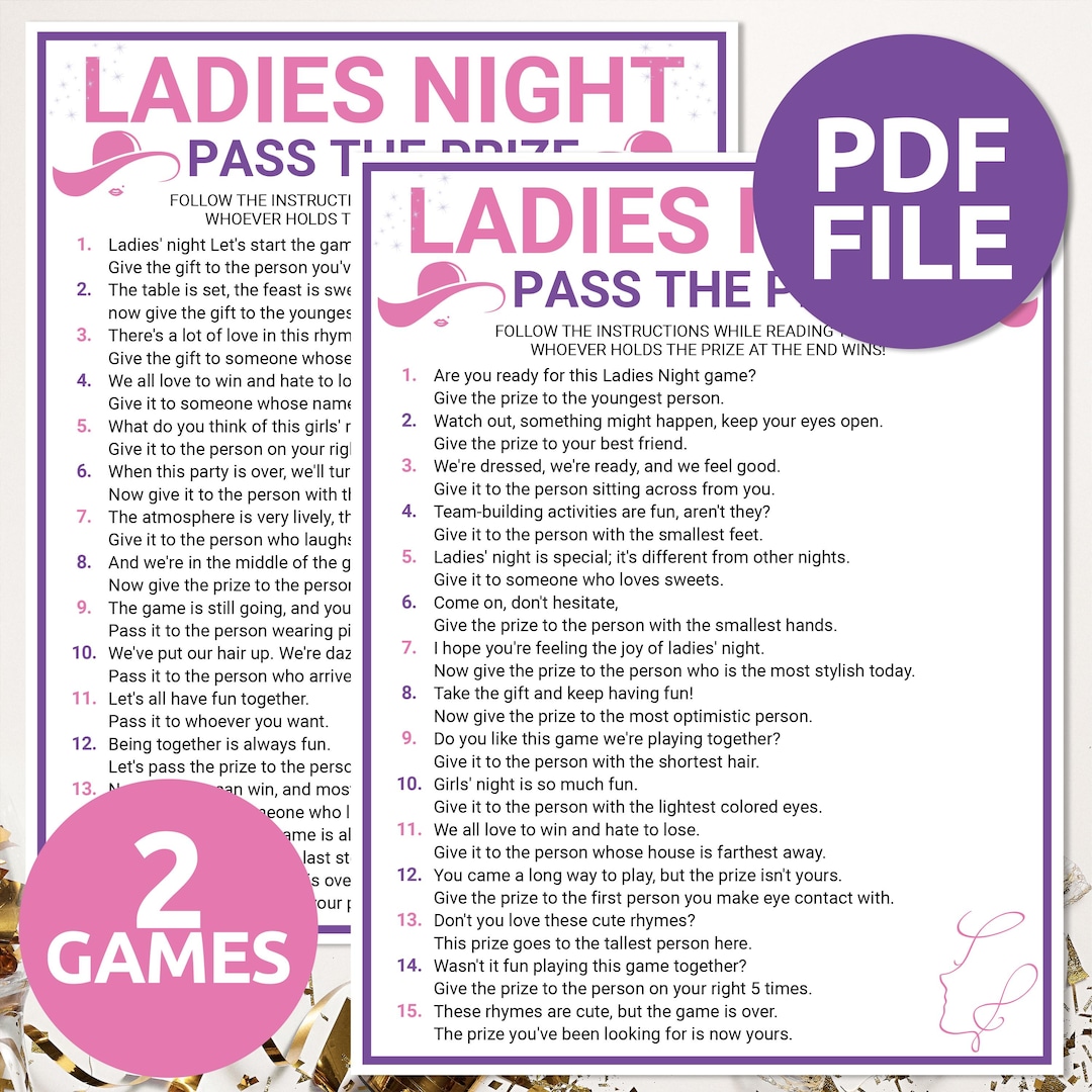 Ladies Night Pass the Prize Games | Ladies Night Party Games | Pass the ...