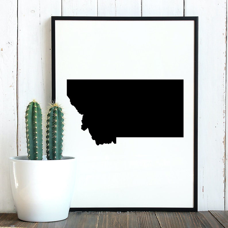 Montana Outline SVG Files Montana Silhouette SVG Files Montana Cut ...
