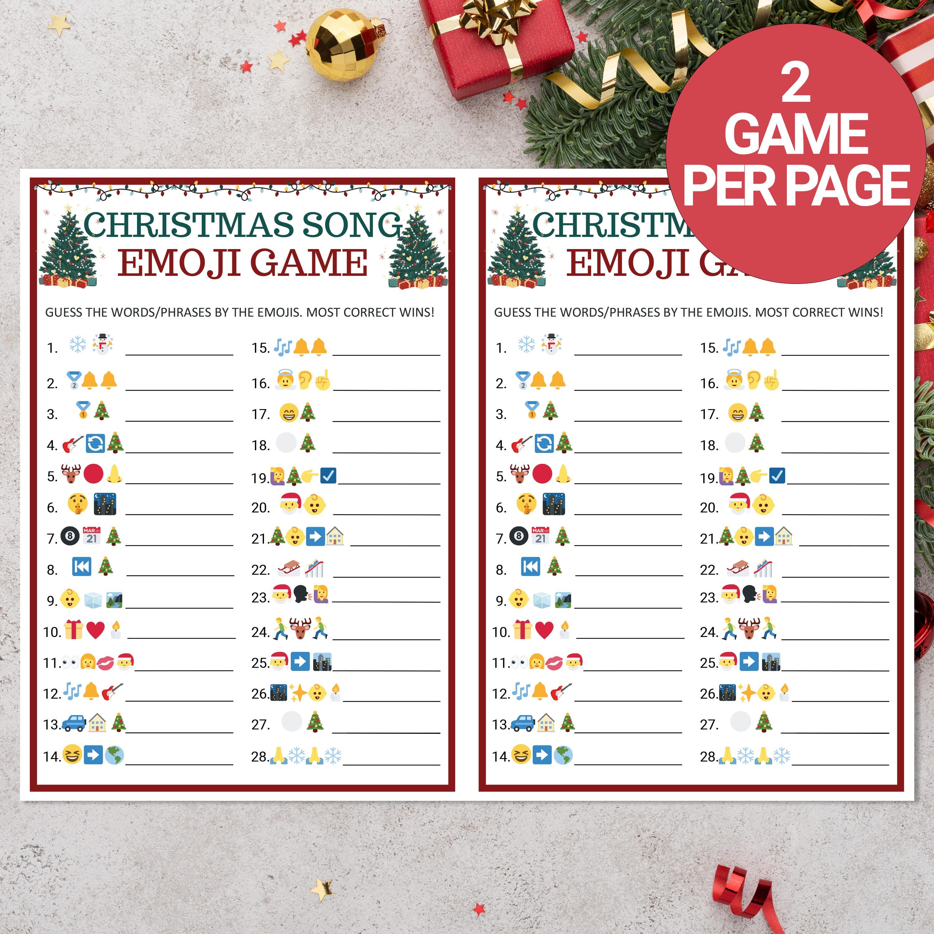 Christmas Song Emoji Game | Christmas Songs Game | Fun Christmas Games ...
