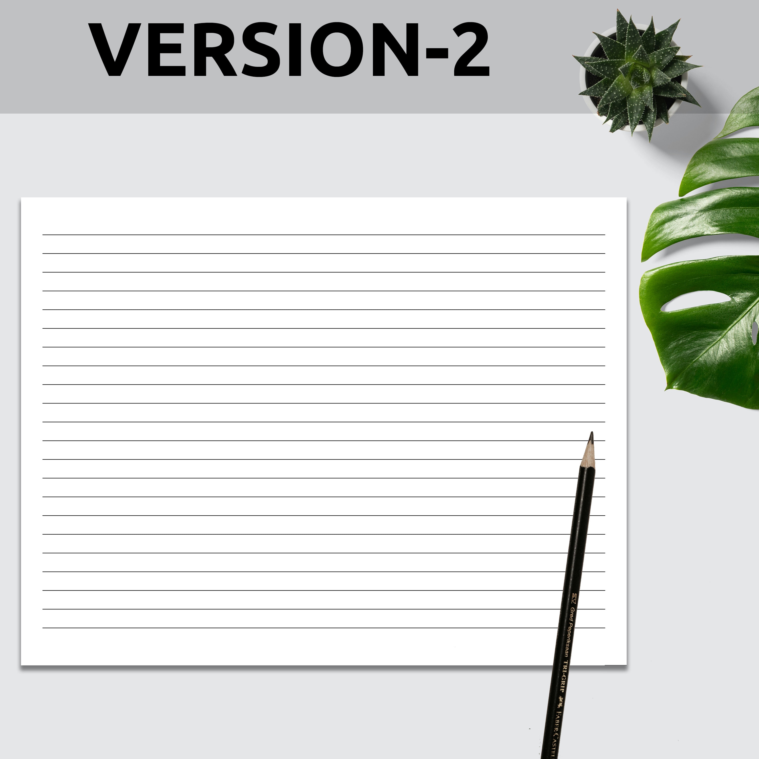 Printable Lined Paper | Printable Note Paper | Digital Lined Paper ...