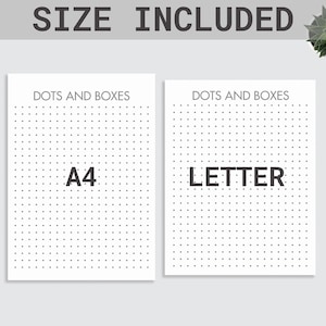 Dots and Boxes Game | Printable Dots Game | Classic Board Game ...