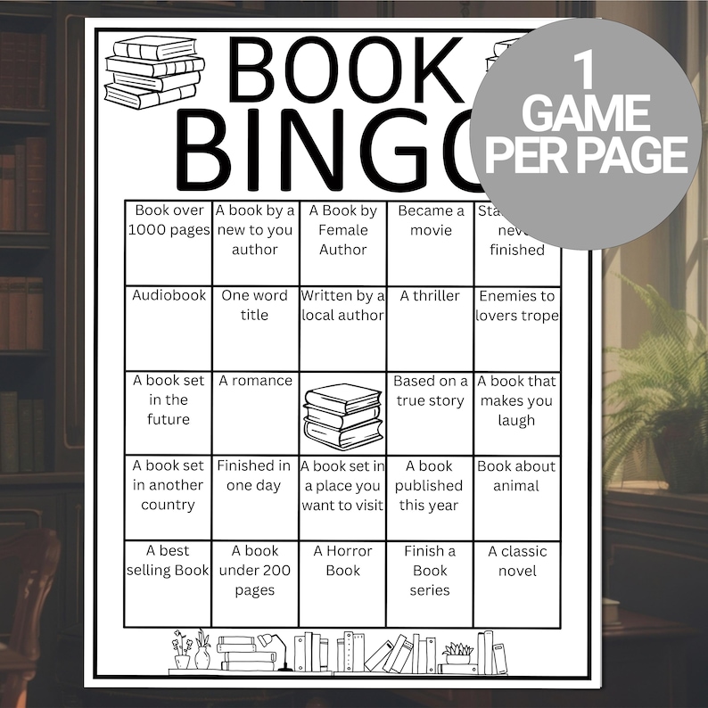 Book Bingo | Printable Book Bingo Cards | Book Bingo Challenge | Book ...