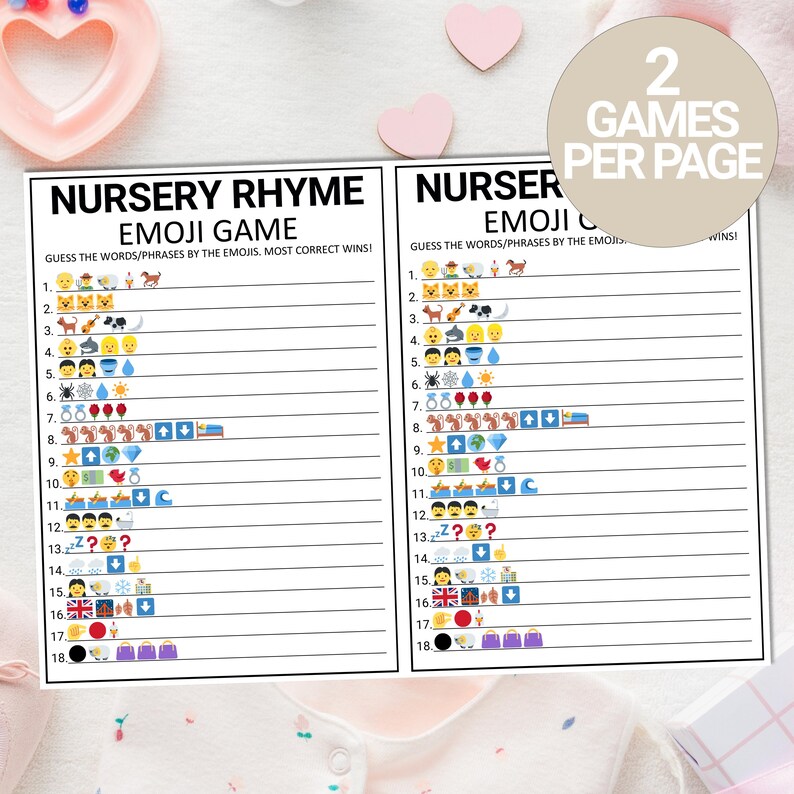 Nursery Rhymes Emoji Game | Emoji Nursery Rhymes Game | Emoji ...