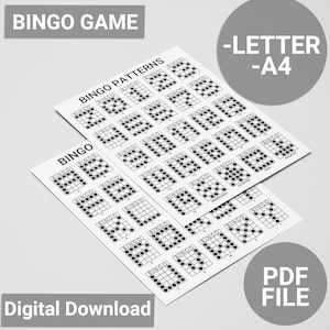 200 Bingo Patterns | Printable Fun Bingo Party Game | Bingo Winning ...