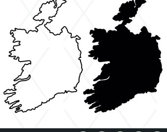 Ireland SVG Ireland Cut Files Ireland Outline SVG Ireland Silhouette ...