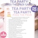 Tea Party Pass the Prize Game | Tea Party Pass the Gift Game | Bridal ...