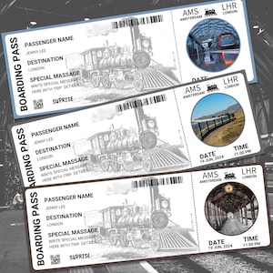 Train Ticket Template | Train Ticket | Editable Train Ticket Template ...