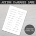 Printable Charades Game Family Charades Game Printable Charades for ...