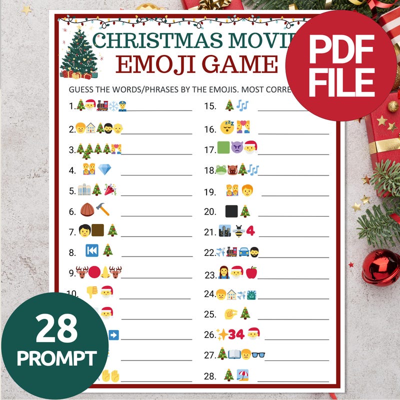 Christmas Movie Jeopardy - Etsy
