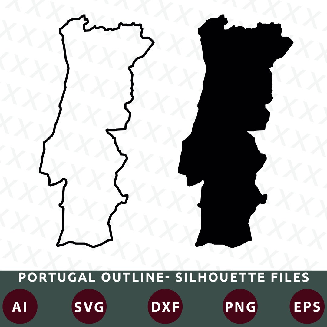 Portugal SVG Portugal Cut Files Portugal Outline SVG - Etsy