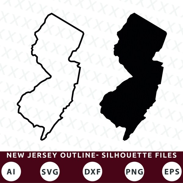 New Jersey Svg - Etsy