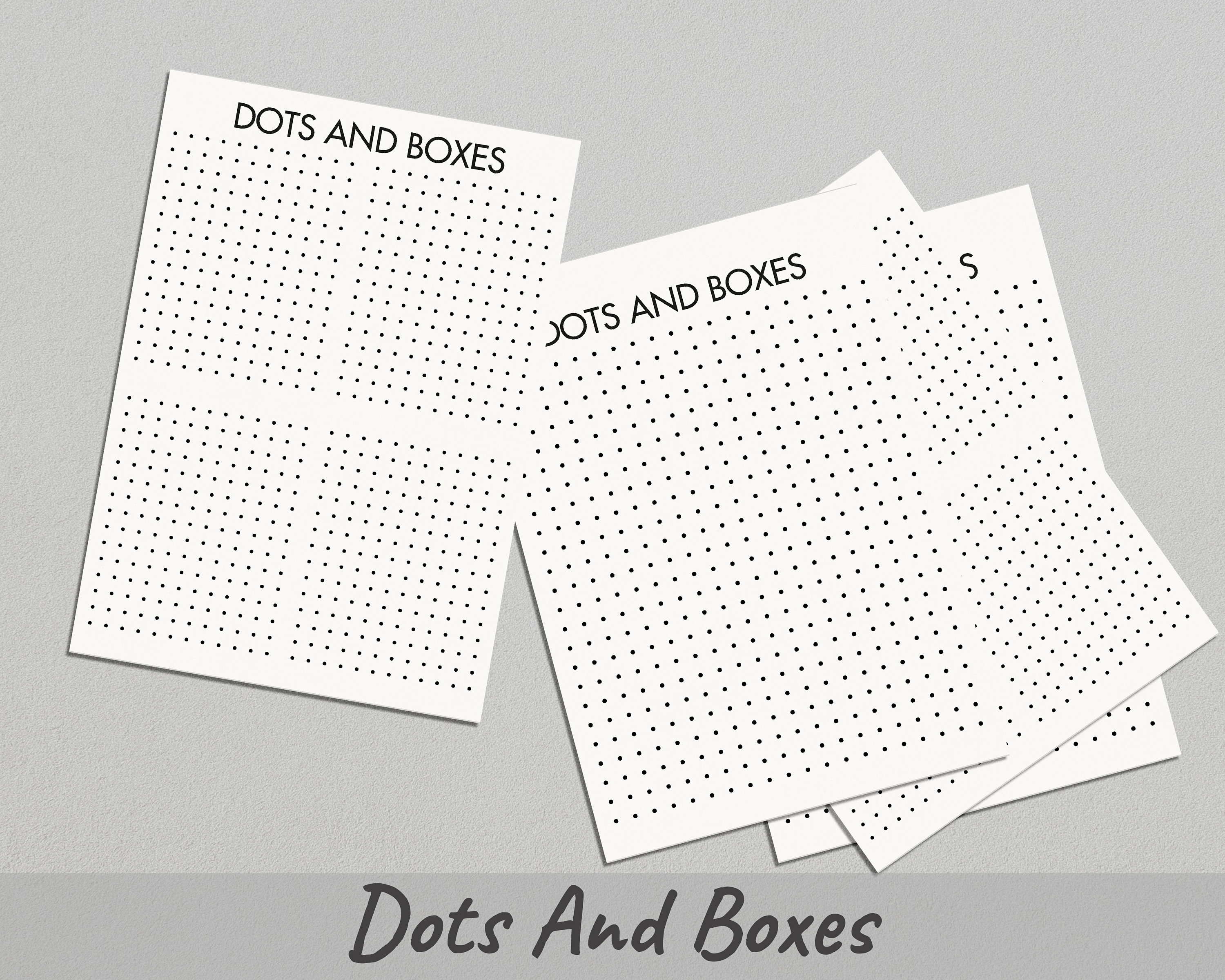 Dots and Boxes Game | Printable Dots Game | Classic Board Game ...
