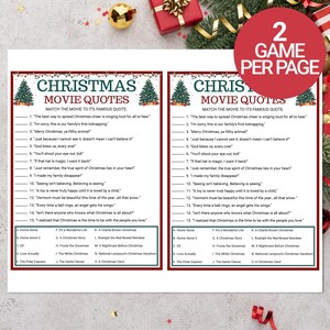 Christmas Movie Quote Trivia Game | Holiday Movie Quote Game ...