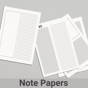 Printable Notes Page | Notes Template | Note Taking | Writing Paper ...