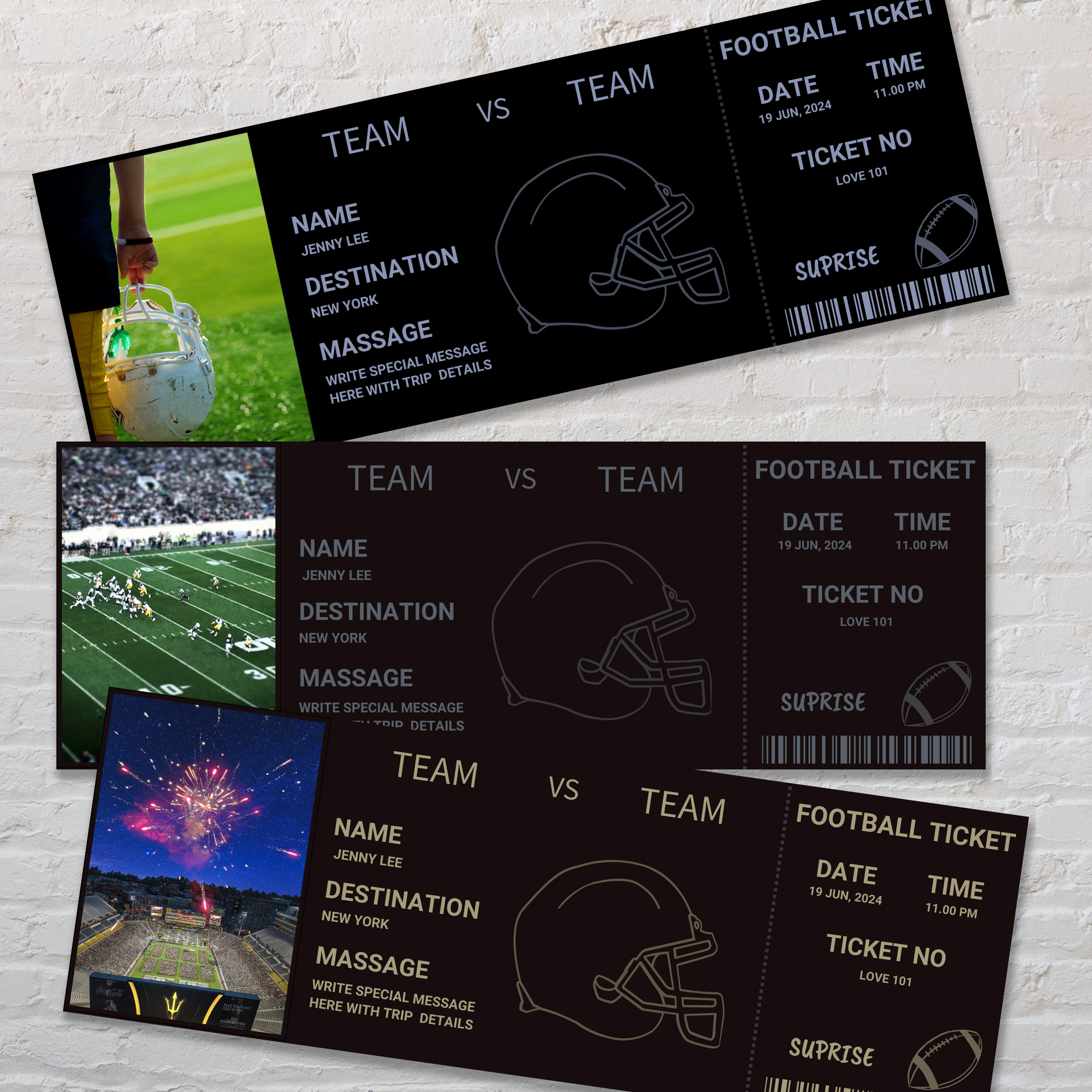 Football Ticket Gift | Football Tickets | Football Birthday Ticket ...