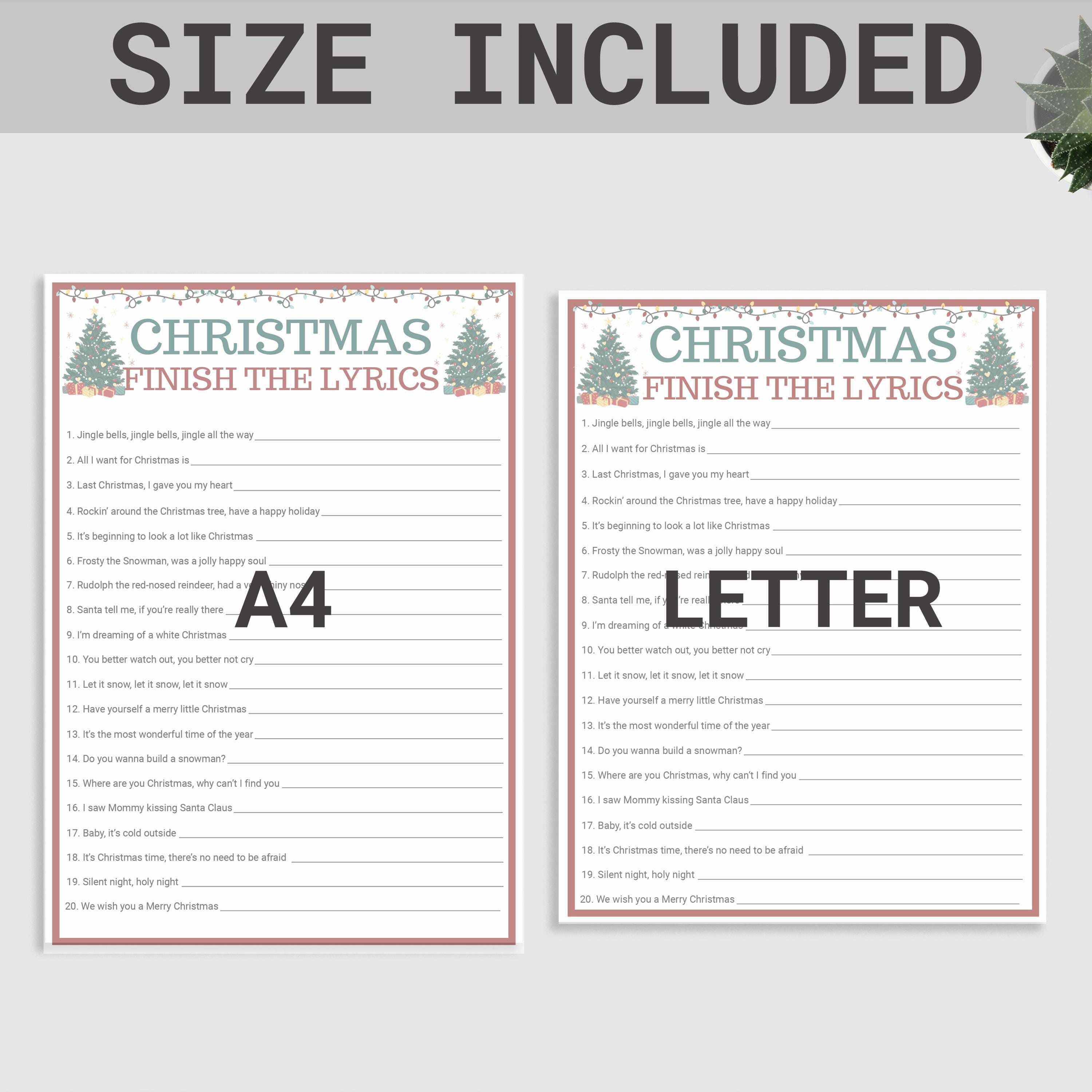 Christmas Finish the Lyrics Game | Christmas Music Trivia Quiz ...