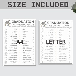 Graduation This or That Group Games | Would the Graduate Rather Game ...