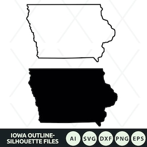 Iowa State Outline SVG Files | Iowa Silhouette SVG Files | Iowa Cut ...