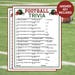 Football Trivia Game | Printable Trivia Questions | Football Party Game ...